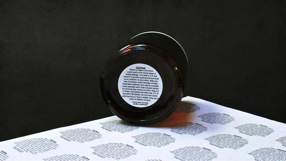 Caution Label - Sheets of 30 | Lark Artisan Supply